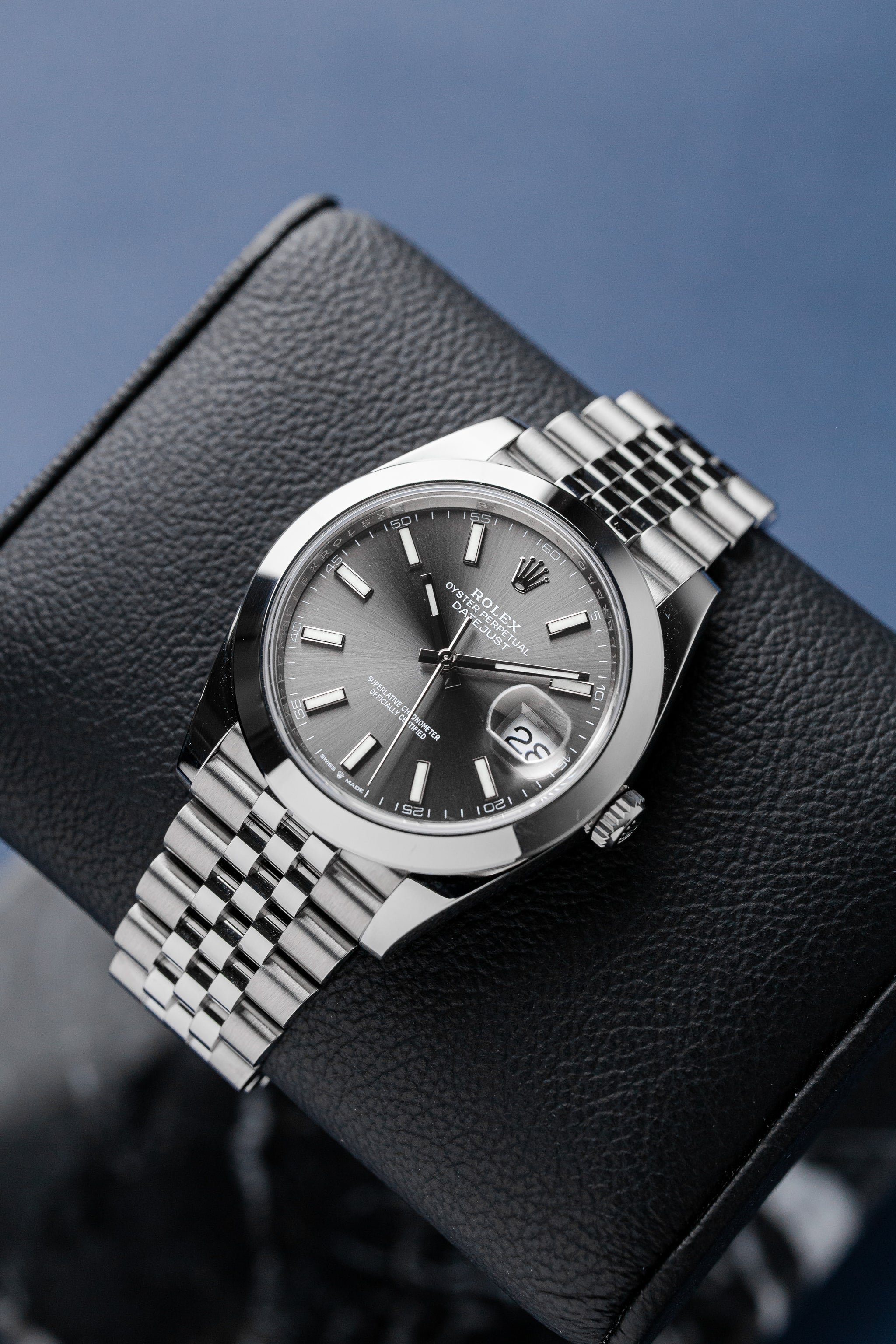 ROLEX DATEJUST 41 RHODIUM DIAL REF: 126300 – Midnight Watches