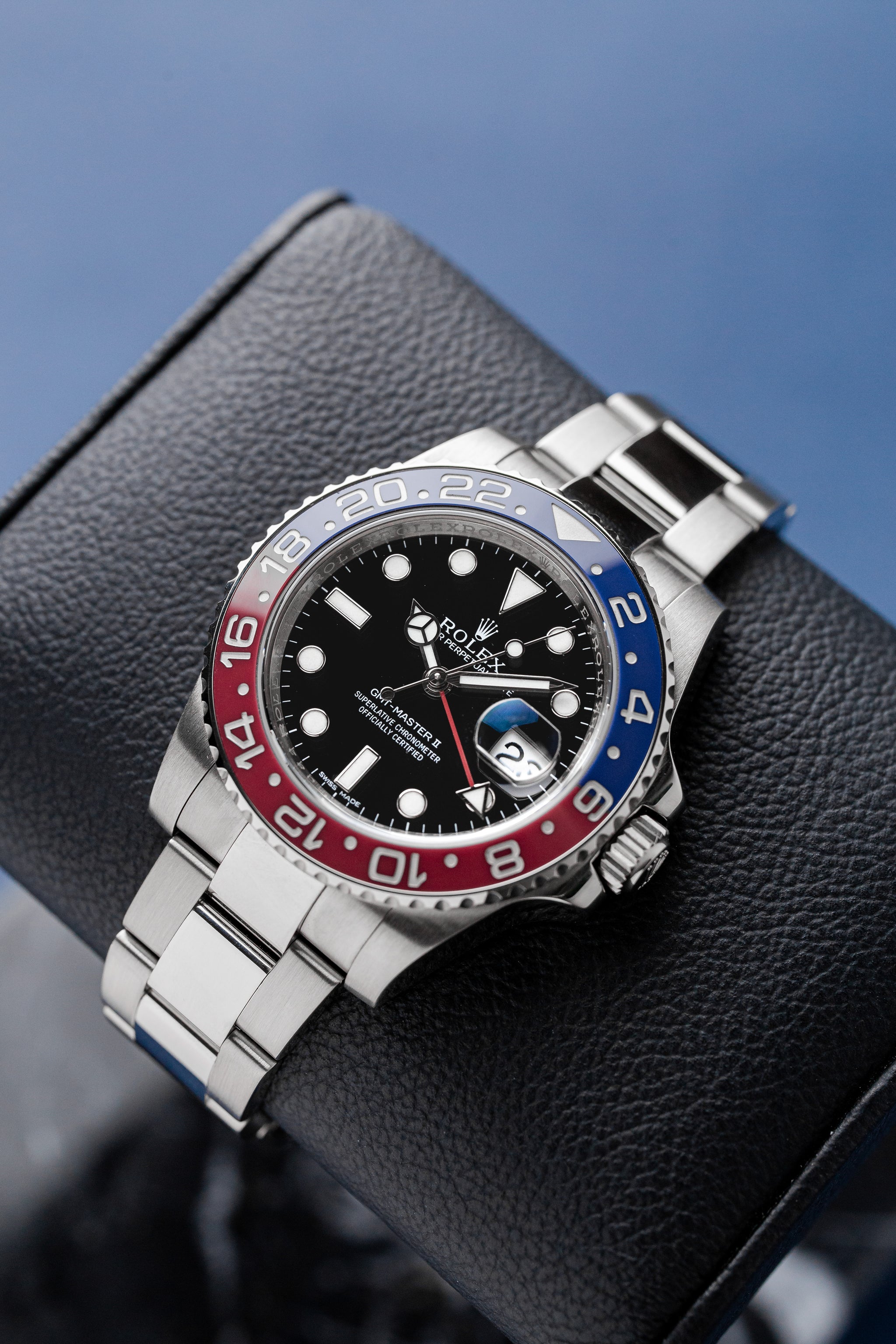 ROLEX GMT-MASTER II "PEPSI" REF: 116719BLRO – Midnight Watches