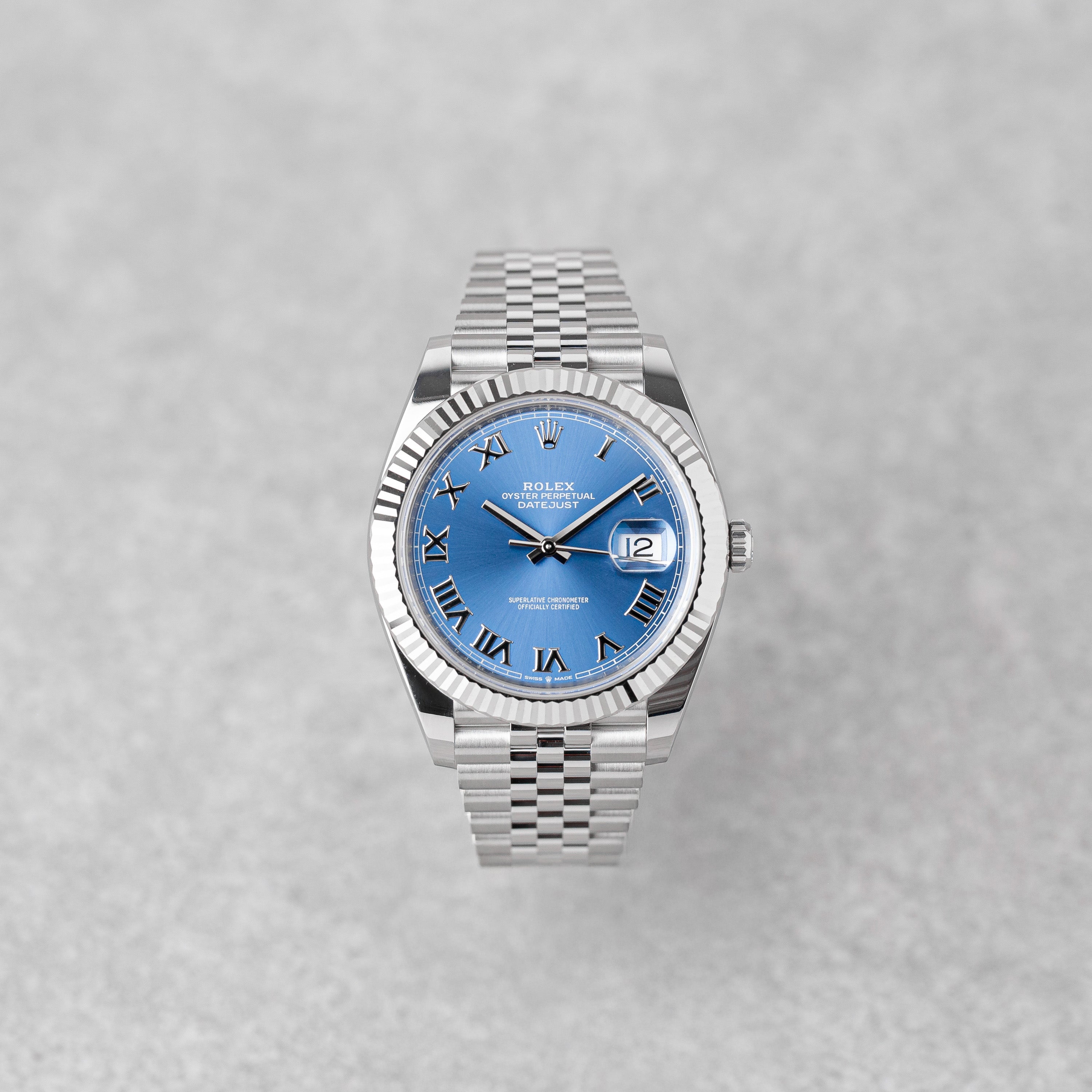 ROLEX DATEJUST 41 AZZURO BLUE DIAL REF: 126334 (2025) – Midnight Watches