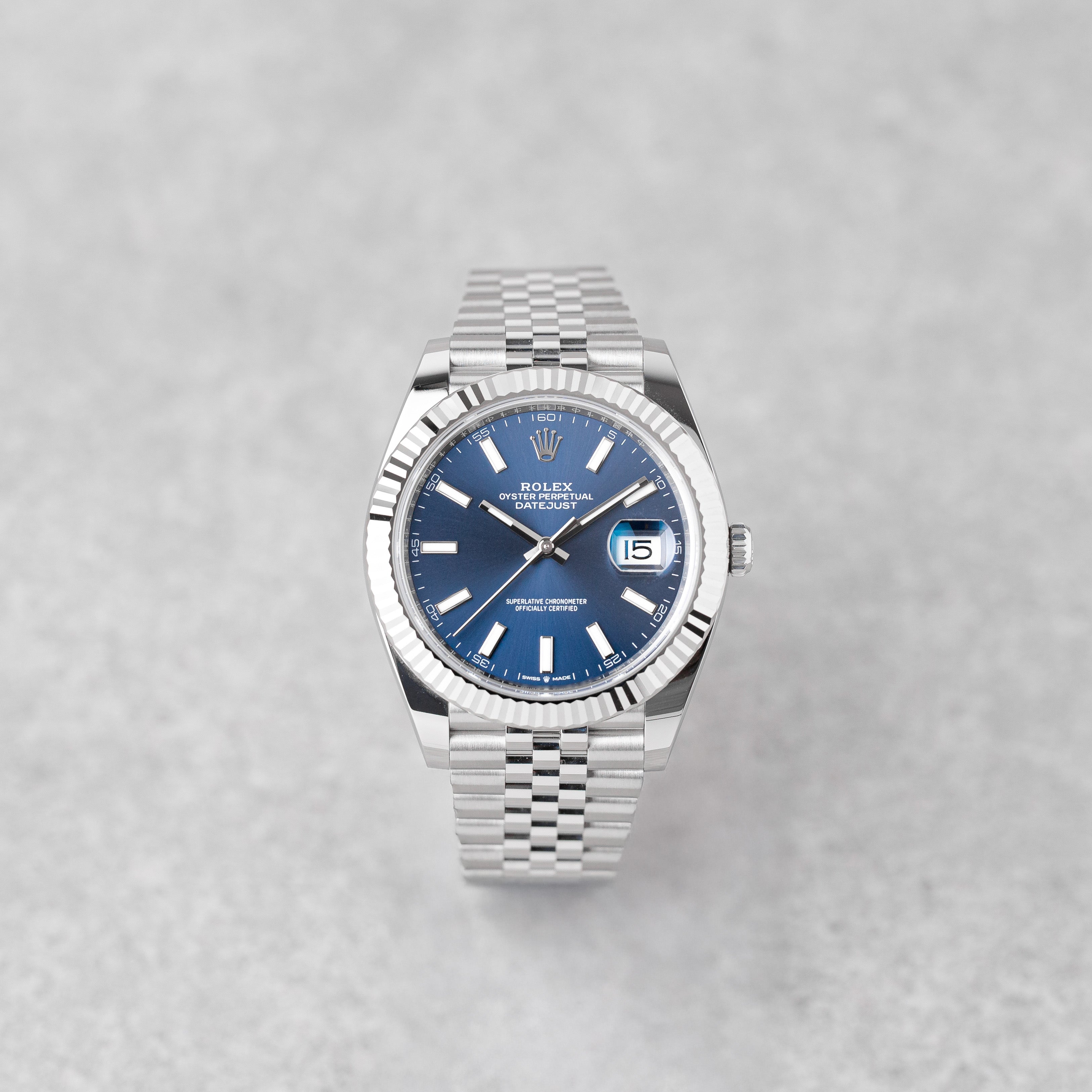 ROLEX DATEJUST 41 BLUE DIAL REF: 126334 (2025) – Midnight Watches